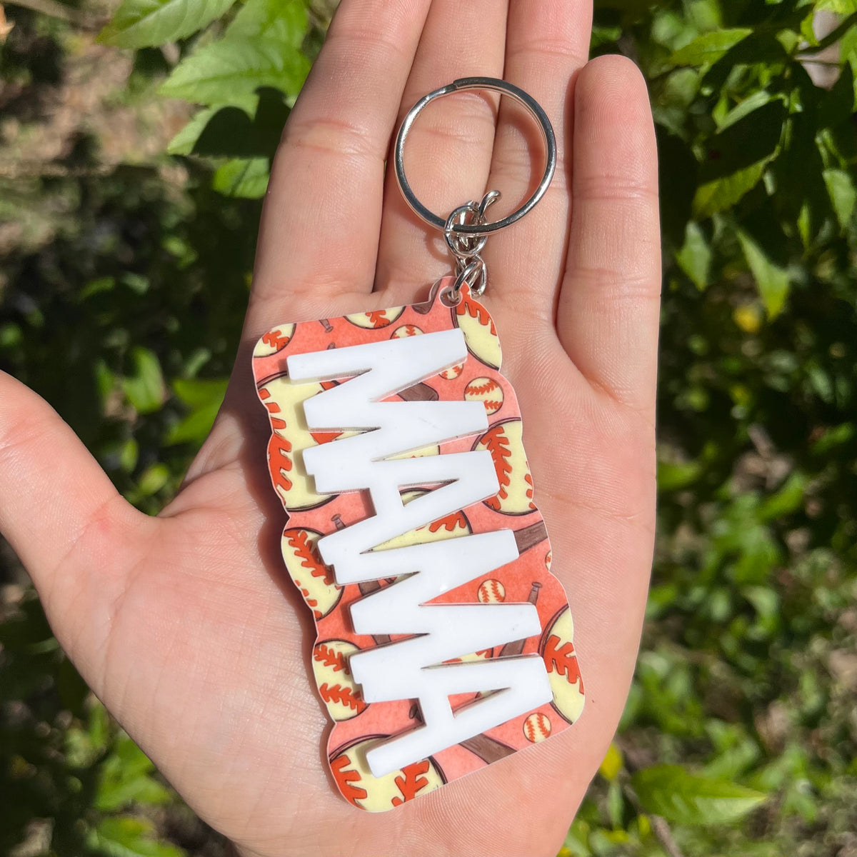 Softball Mama Keychain – A Girl Named Lee