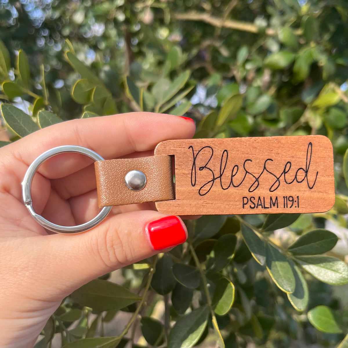 Blessed Psalm 119:1 Rectangular Keychain – A Girl Named Lee