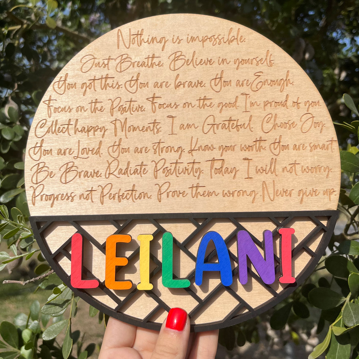 Affirmation Weave Sign – A Girl Named Lee